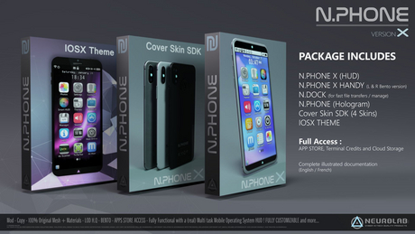 Second Life Marketplace - N.PHONE X - FULL PACK (Real SmartPhone with ...